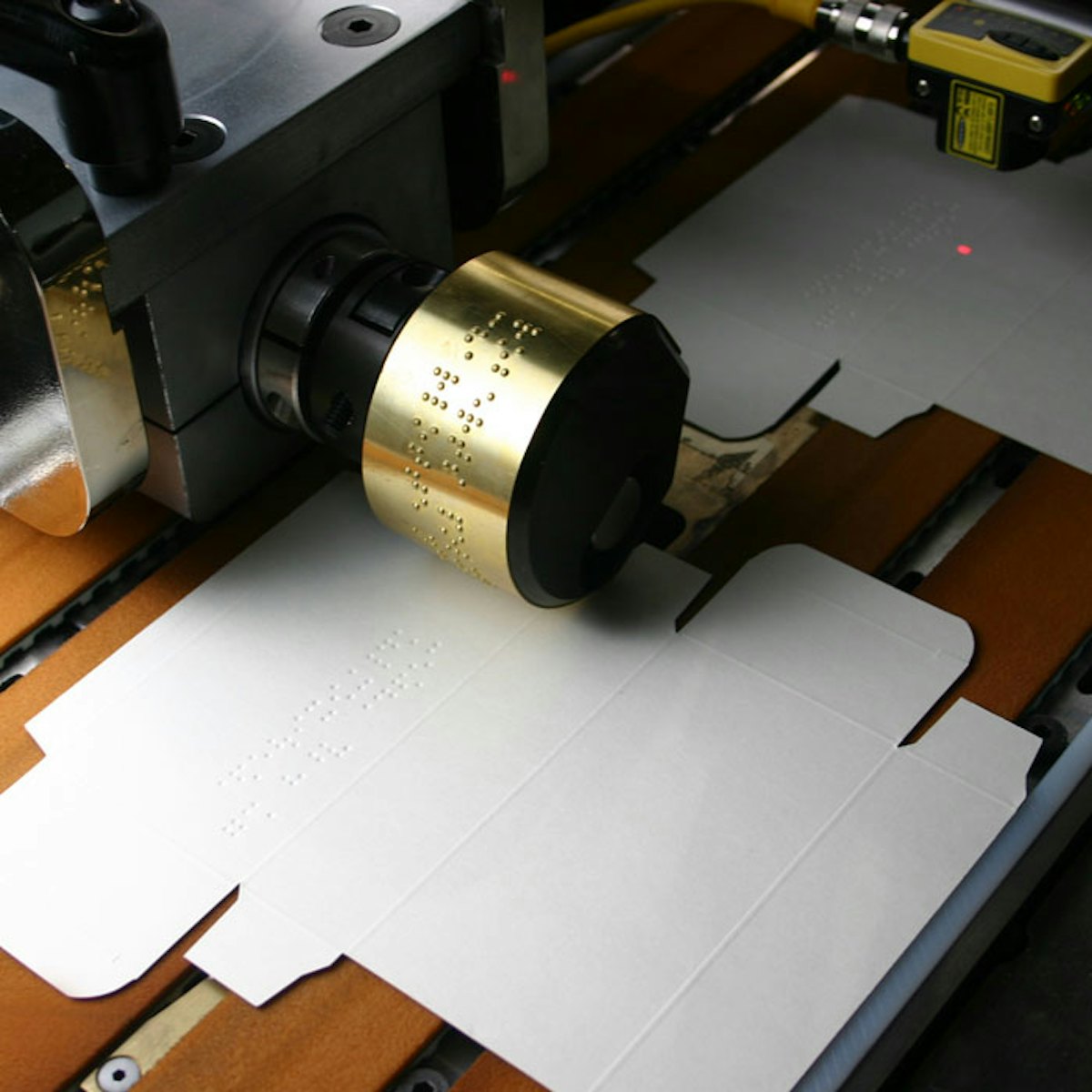 Braille carton feeding/embossing system | Healthcare Packaging