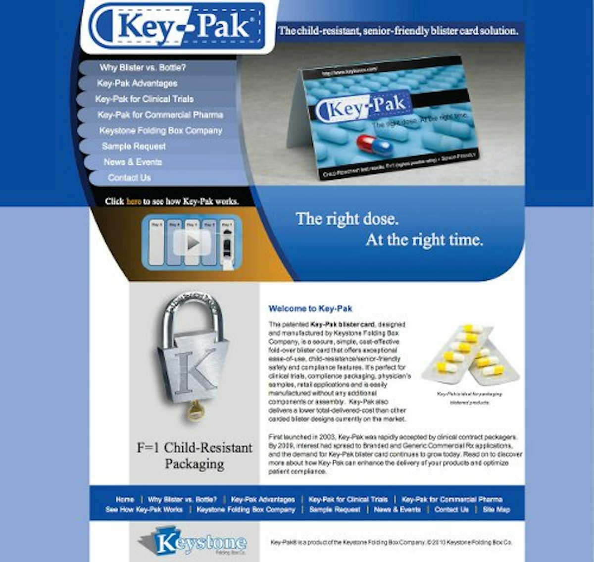 New Website Highlights Benefits of Key-Pak Blister Card | Healthcare ...