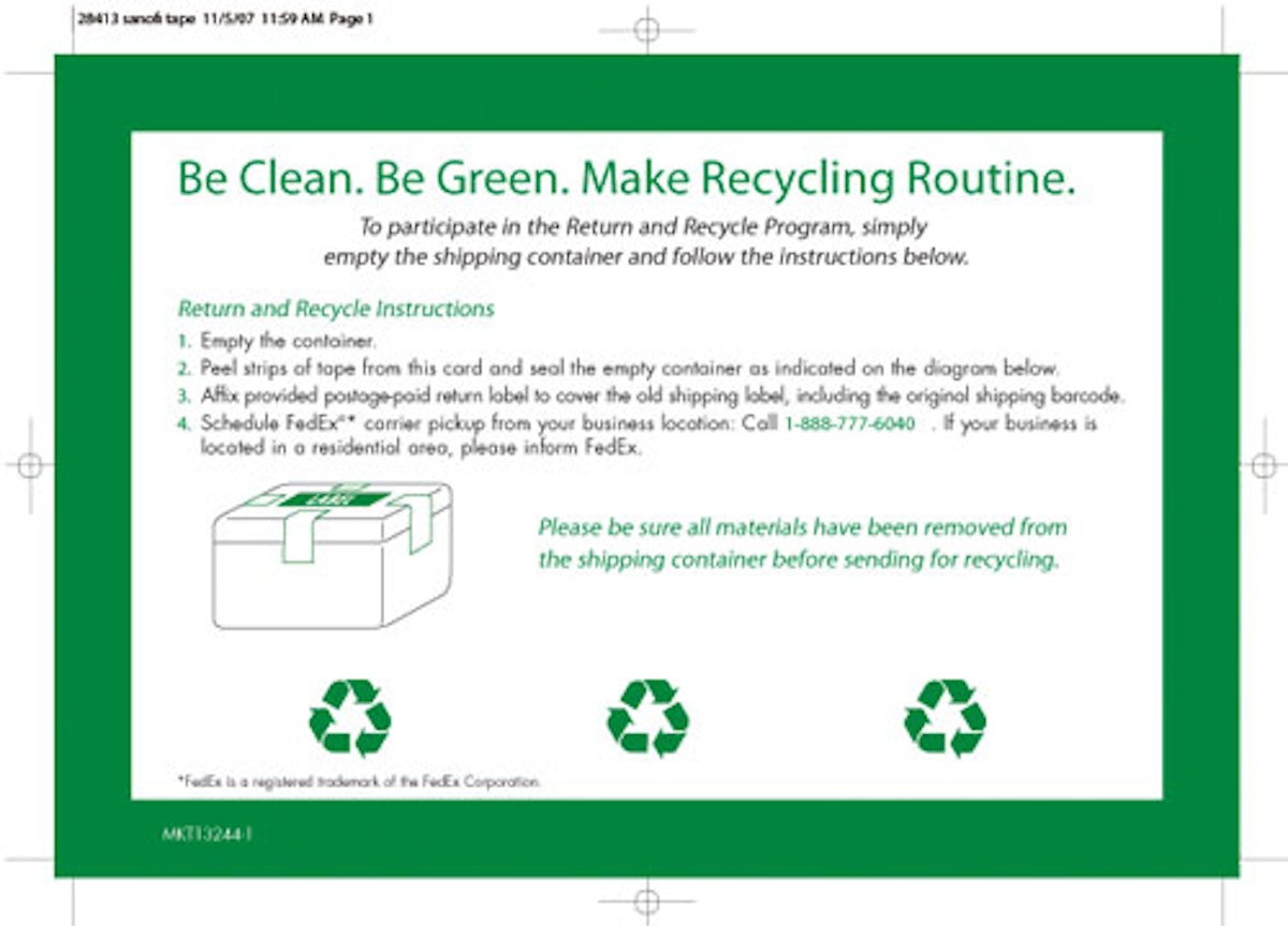 EPS containers deliver for sanofi pasteur's vaccine shipments ...