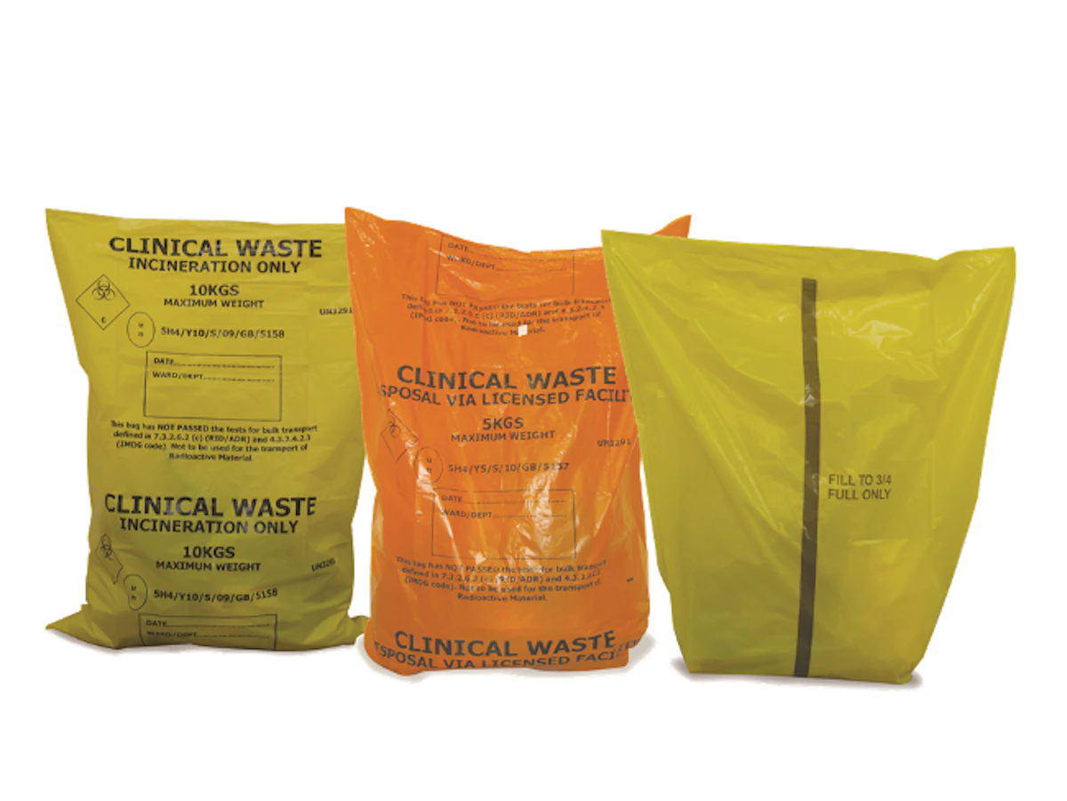 Clinical sacks for transporting hazardous waste | Healthcare Packaging