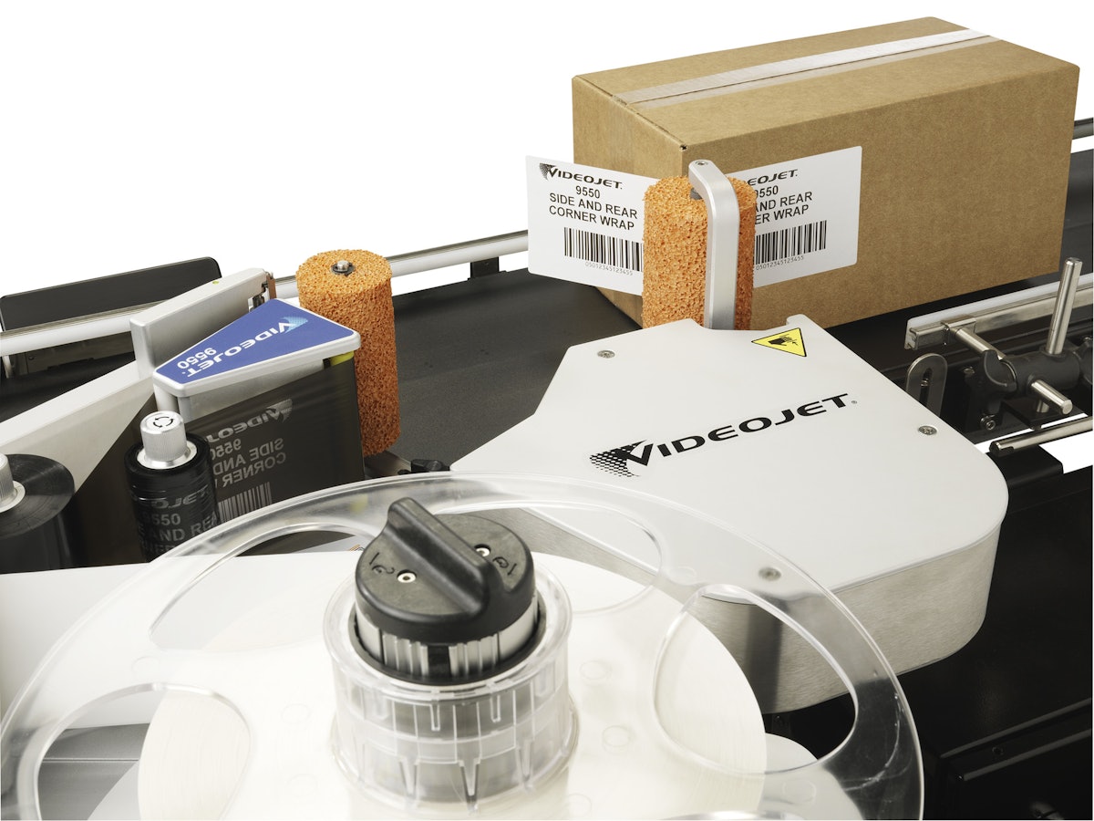 Videojet: 9550 Print & Apply Corner Wrap Applicator | Healthcare Packaging