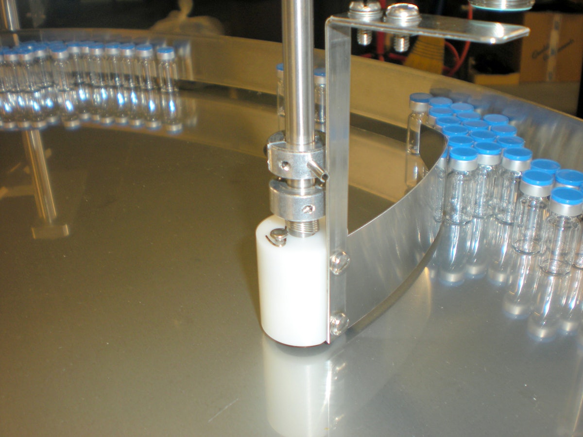 Powered Turntables Automatically & Gently Feed Glass Containers Into ...