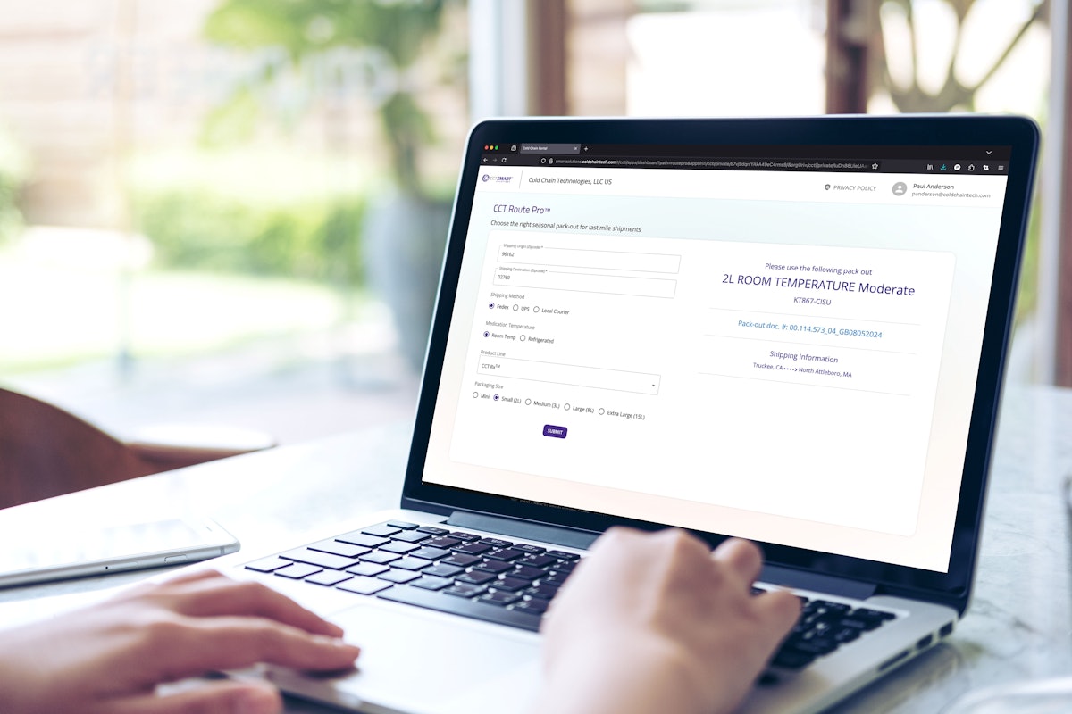 Digital Application for Cold Chain Logistics From: Cold Chain Technologies | Healthcare Packaging